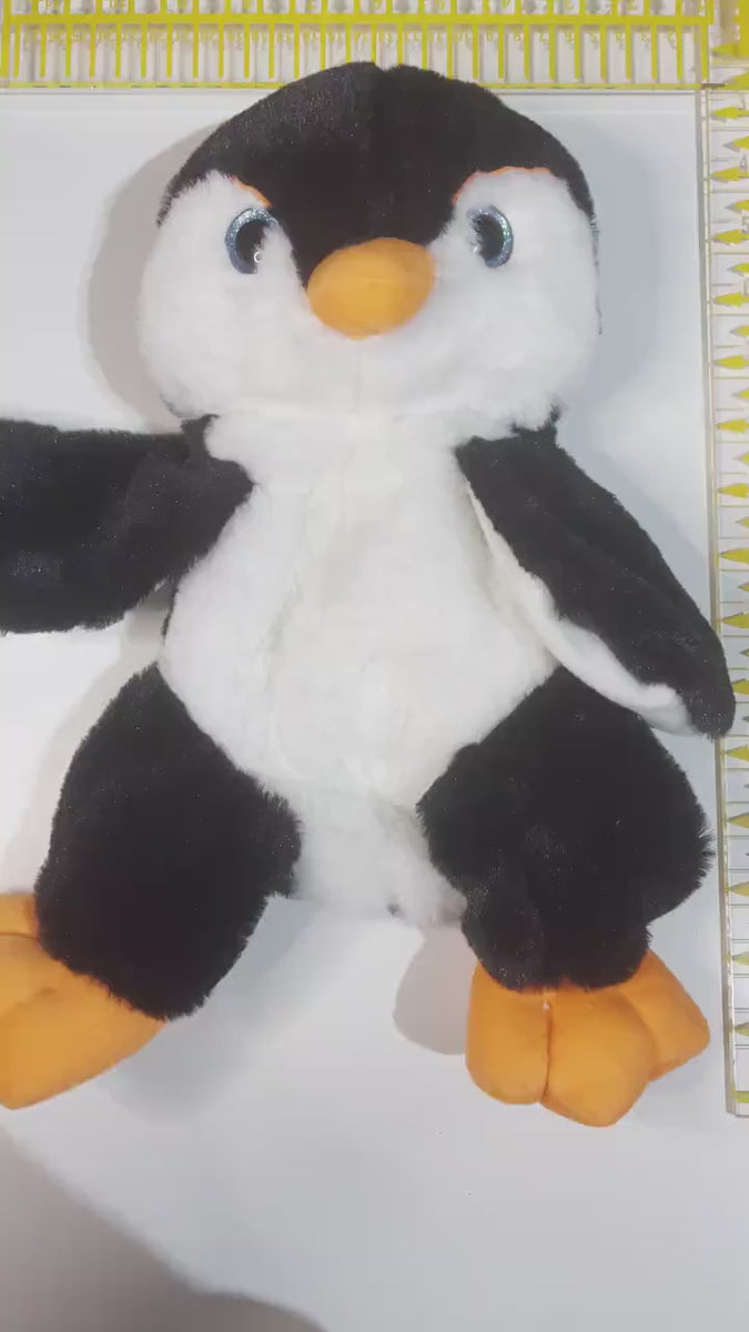 PENGUIN Stuffed Animal, 16" Plushie, Make your Own Stuffie, Recycled ...